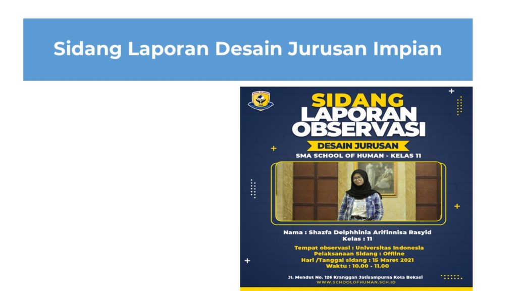 PROGRAM SMA – School of Human